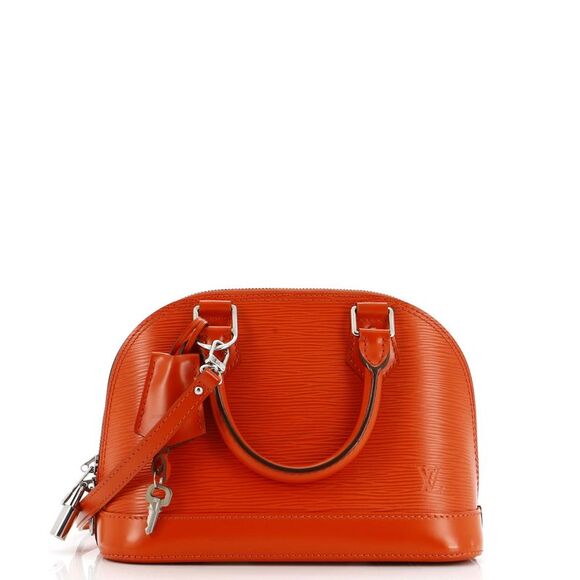 Louis Vuitton | Bags | Louis Vuitton Alma Handbag Epi Leather Bb Orange ...